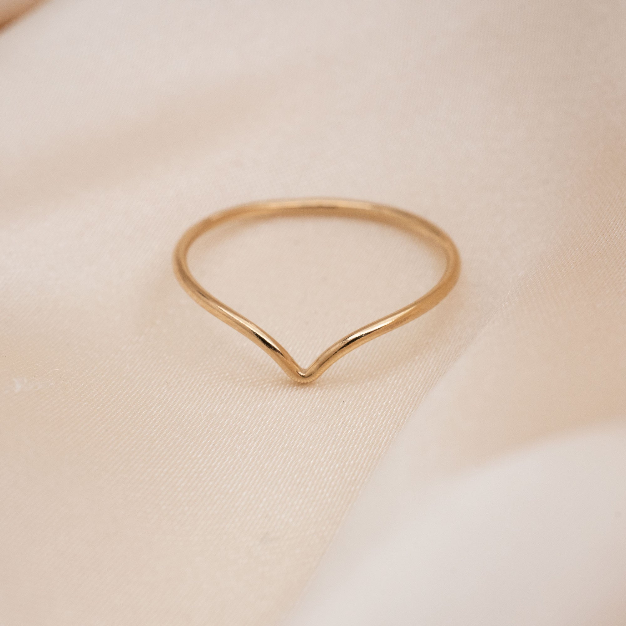 Gold Filled Chevron Ring – RG