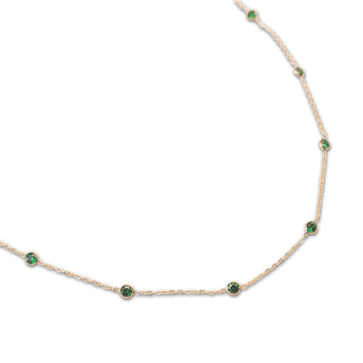 Gold Filled Crystal Satellite Necklace – RG