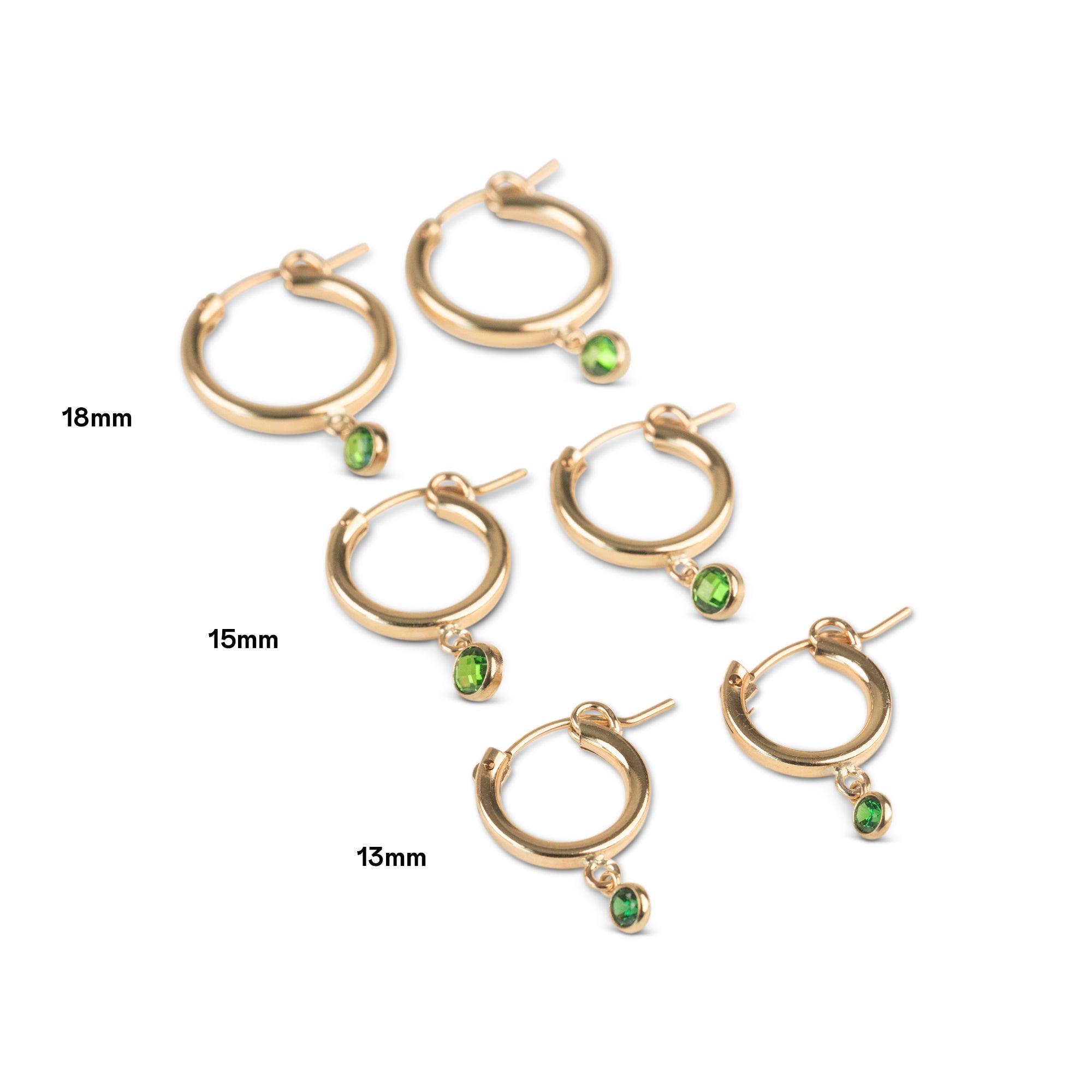 Crystal Clasp Hoops – RG