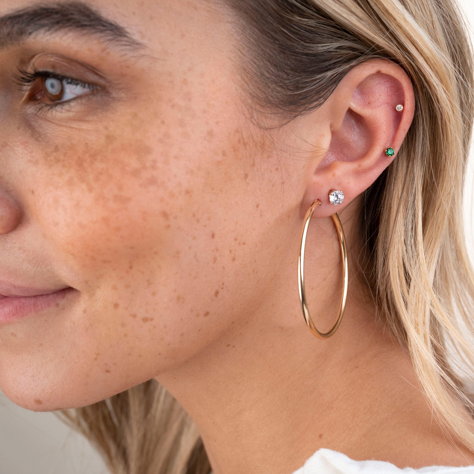 Gold Filled Clasp Hoops – RG