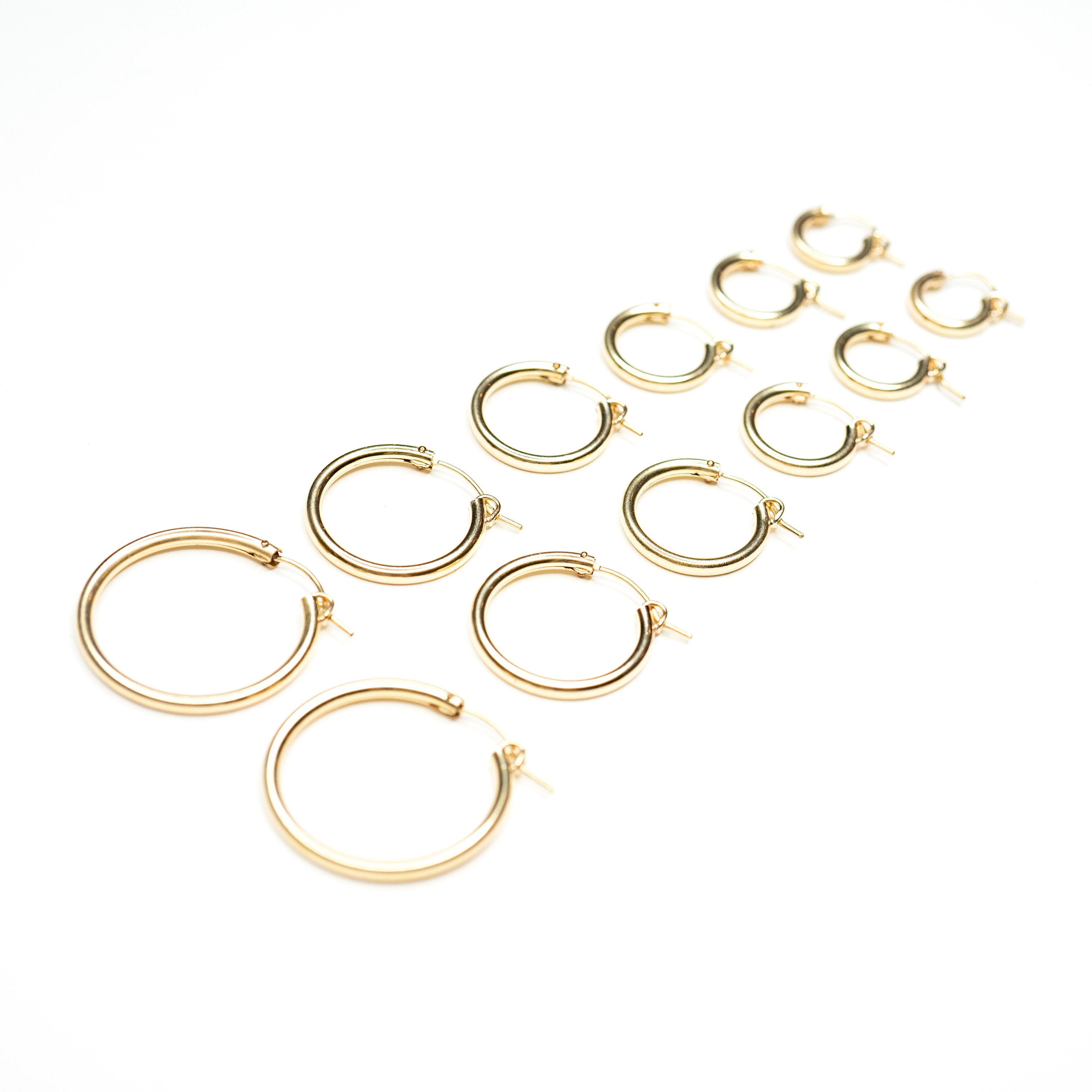 Gold Filled Clasp Hoops – RG